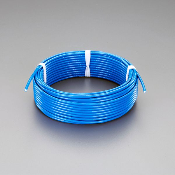 サイズ：φ4mm×50m材質：グラスファイバー（ダブルPVCコーティング）軽く、伸びない強度と耐腐食性を備えています。耐酸・耐アルカリ性など耐薬品性に優れています。耐候性(10年以上)、耐寒性(-32℃)、耐熱性(80℃)使用荷重(kg)：...