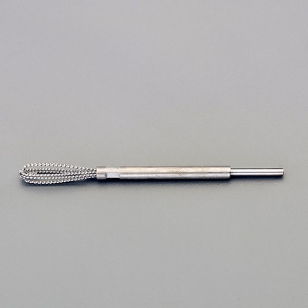 重量：6g適合管内径：φ6.8〜7.0材質：三角ピアノ線先端：十字型ブラシ長：30mm全長：100mm直径：7mm交差穴、止まり穴のバリ取りに対応軸径：3.0mm入数：1本EA819BK-207楽天 JP店