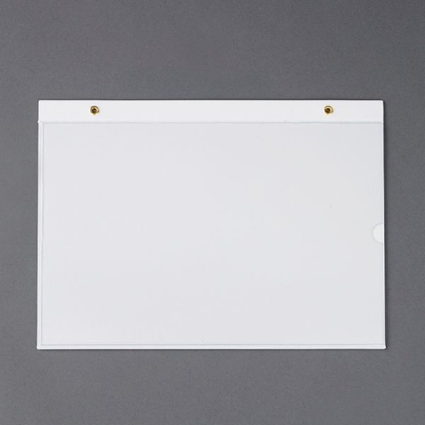メーカー：ユニット（UNIT）型番：807-37サイズ：245×310×1.6mm取付穴：φ5mm×2ヶ所材質：本体：白塩ビ ポケット：塩ビ仕様：A4横用A4サイズの両面ポケットで用紙が差し替えられます。入数：1枚EA983BH-21楽天 ...