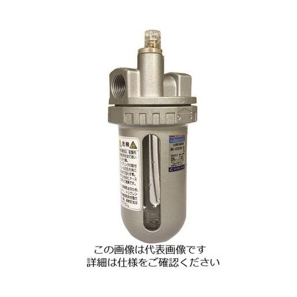 全高：190.5mm使用圧力：0.05〜1.0MPa設定圧力：0.05〜0.85MPaろ過度：40μm耐圧力：1.5MPa面間：75mm周囲温度：5〜60℃貯油量：200ml使用油：タービン油1種ISO・VG＃32相当重量：500g取付ねじ...