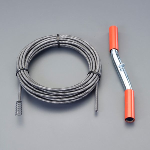 ケーブルサイズ：φ6mm×7.6mハンドルサイズ：約φ20×270mm清掃可能パイプ径：φ31〜50mmシンク、浴槽、洗濯機の排水口の掃除にスライド式ハンドグリップ付ストレートスパイラルオーガー付グリップ付のスライド式ハンドルでケーブルがス...