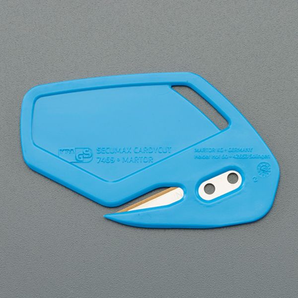 刃長：約11mm刃幅：約4mm刃厚：0.3mm全長：71.3mmシート厚切断能力：2.25mm材質：刃：スチール 本体：プラスチック使い切りタイプノーズ部が短いコンパクト設計で狭いすき間にも届きます。(自動車の製造過程でのフィルムカットなど...