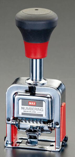 様式：5桁4様式C字体様式内容：0、1、2、3連続サイズ：48(W)×44(D)×129(H)mm文字高：4.0mm重量：270g手に優しい大きな柔らかグリップで衝撃を吸収します。インクパッドはEA762AF-71、インクはEA762AF-...