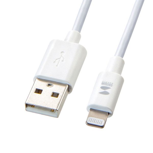 メーカー：サンワサプライ型番：KB-IPLT10K3W線材規格（UL）：UL2725（線材）カラー：ホワイトケーブル長：約1m（SR間）※SRとは、コネクタ後端とケーブルのつなぎ目を保護するパーツのことです。重量(g)：28ケーブル径：約3...