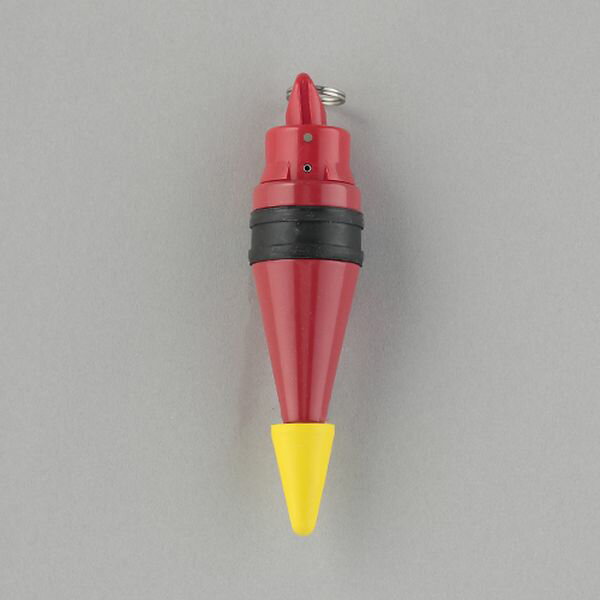 メーカー：シンワ測定型番：77983サイズ：φ33×148mm材質：本体・先端：鉄 二重リング：ステンレス ゴムカバー・保護キャップ：ゴム下げ振り重量：300g重量：300g従来の1/20のスピードで止まる静止機構付です。先端部は黄色塗装で...