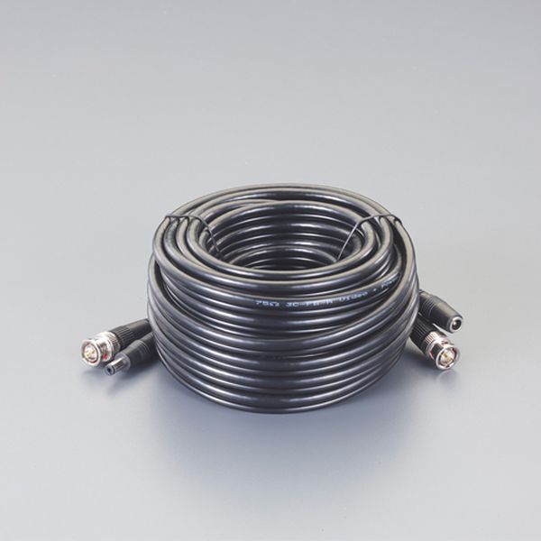 メーカー：NSK型番：2C-10FB長さ：10mEA864CD-85A、-93A、-94A用延長ケーブル映像ラインコネクタ：BNC(オス)-BNC(オス) 電源ラインコネクタ：DCプラグ-DCソケット同軸ケーブル複合タイプですので低ノイズ伝...