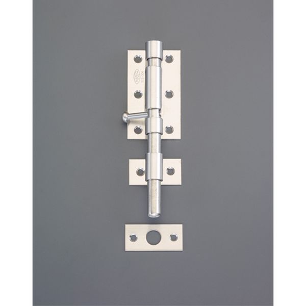 全長：100mm取付穴径：φ4.5穴、φ7皿サイズ(mm)：L1：55、L2：25、D：φ9、W：42、W1：16、P：41、P1：28、P2：28、H：24材質：ステンレス(SUS304)バレル研磨仕上取付ねじあり 皿木ネジ　3.1×20...