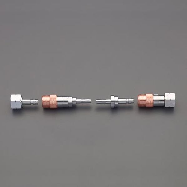 ●セット内容…ガス用プラグ（5mm）ガス用ソケット（5mm）ガス用プラグ（ホース側）ガス用ソケット（器具側）●適合ガス…アセチレン、LPガス、水素＋エチレン混合ガスなど●使用圧力…1MPa以下●破壊圧力…3MPa●材質…ソケット：真鍮プラグ...