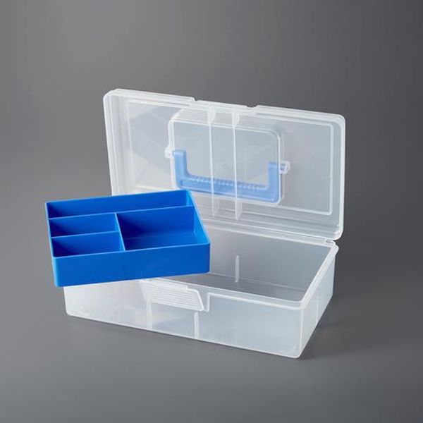 ●商品名…ノベルティボックスM●サイズ(W×D×H)mm…内寸：256×128×66外寸：270×147×87●重量(g)…378●材質…ポリプロピレン●付属品…中皿（1枚）EA505MC-11楽天 JP店　