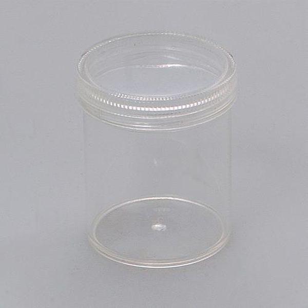 ●容量(ml)…100●胴径(mm)…50●高さ(mm)…67●入数…1個●材質…ポリスチレン（PS)●内径…48mm●重量…30g●ふたは、ねじ式●ふた、本体とも透明性に優れています。EA508AF-32楽天 JP店　