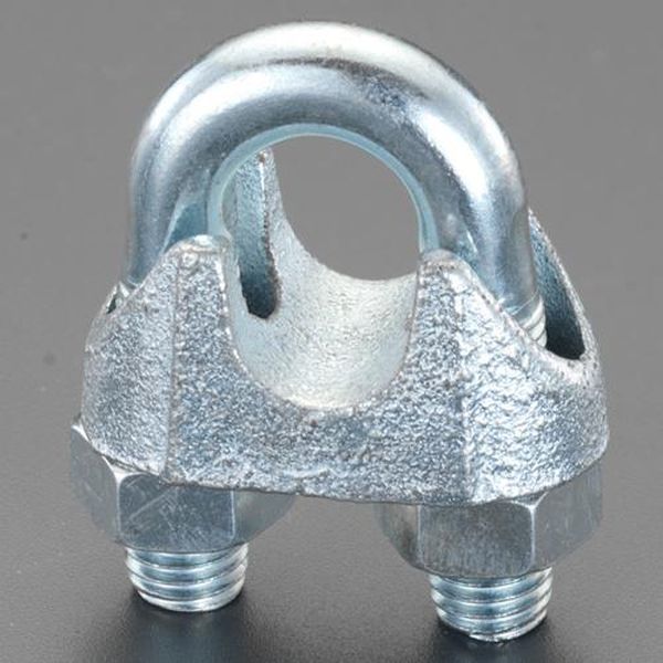 ●適合ワイヤー径…5mm●サイズ…幅：14mm、全長(h1)：24mm、a：11mm●材質…スチール(亜鉛メッキ)●入数…10個※サイズ詳細は、エスコ寸法図を参照下さい。EA638CL-72楽天 JP店　