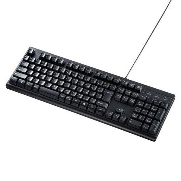 ●インターフェイス…USB●対応OS…Windows 11・10・8.1・8・7●サイズ…441（W）×143（D）×35（H）mm●重量…660g●ケーブル長…1.5m●キー数…109キー●キーピッチ…19mm●キー配列…日本語109A配...