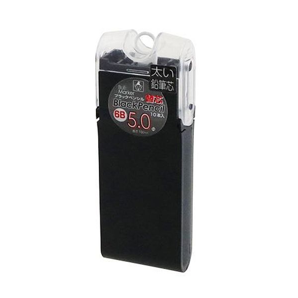 ●EA765MP-301・-302用替えチョーク●芯径…5mm●入数…10本●芯長…約100mm●カラー…黒●暑さ、水濡れにも強い硬芯で、ザラつきのある面に適しています。●保管に便利なフック穴付きケース入です。●キャップレスで片手で簡単、素...