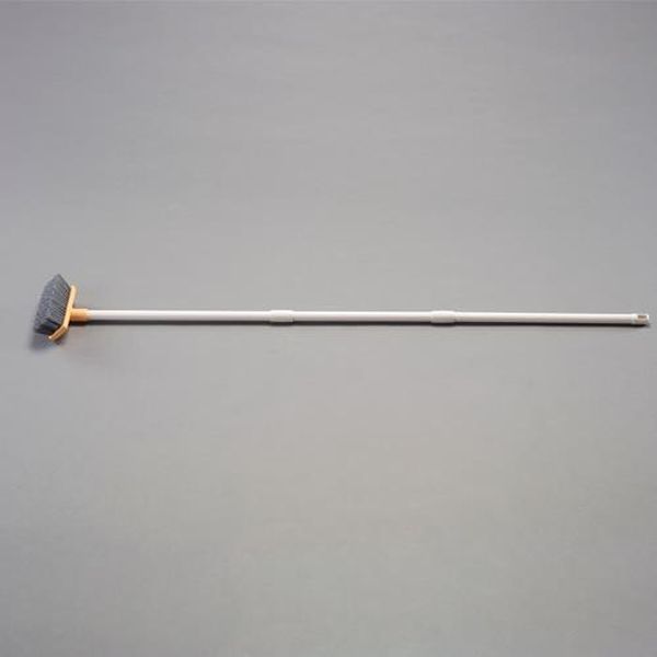 ●材質…毛：ポリ塩化ビニール、柄：スチールにポリエチレン接着被膜●角度の付いたブラシで、床のすみずみまで洗えます。●毛丈…50mm●ブラシ幅(W)…160mm●ブラシ幅(D)…50mm●全長…1,400mm●入数…1本EA928CC-8SB...
