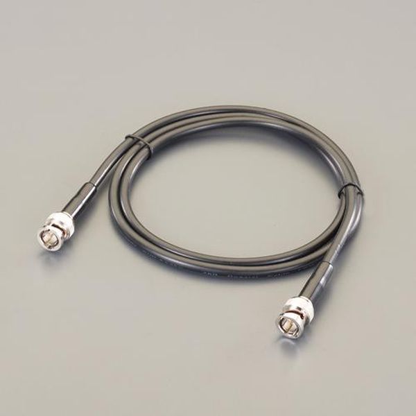 ●リード線…3C-2V 75Ω●全長…1000mm●ケーブル径…φ5.4mm●絶縁耐圧…AC100V（1分以上）●絶縁抵抗…DC500V（100MΩ以上）●圧着式●黒1本入●映像・音声やテレ信号の電送用●両端BNCプラグEA940DT-21...
