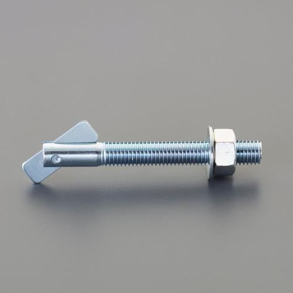 ●ねじサイズ…W3/8”●下穴径(mm)…11.0●固定板厚(mm)…14〜23●入数…2本●材質…スチール製（三価クロメート処理）●座金付きナット仕様●本体とロールプレートが同径で、取付物をセットしたまま施工ができる●壁面・床面に施工可能...