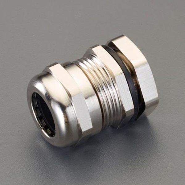 ●適用ケーブル(mm)…2〜6●取付ねじ（G）…3/8”●入数…1●材質…真鍮（ニッケルメッキ）シール・ワッシャー：NBR●防水保護等級…IP68/69K●使用温度範囲…−40〜100℃●サイズ(mm)…H：21、GL：9●スパナサイズ(m...