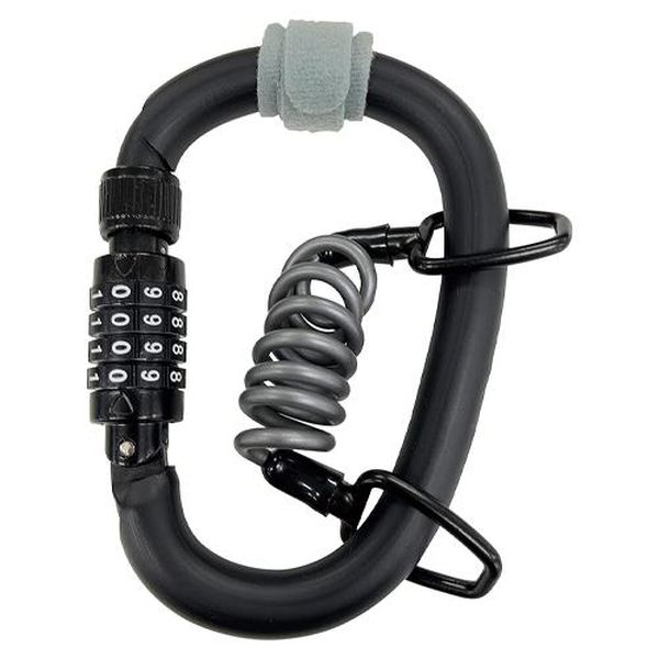 ●全長(mm)…137●開口幅(mm)…約30mm●カールコード長…φ4×500mm●線径…12mm●材質…本体：亜鉛ダイカストダイヤル：ABSアーム：アルミ●電動アシスト自転車用バッテリーの盗難防止に！●フレームとバッテリーやサドルを固定...