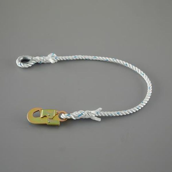 ●サイズ…φ14mm×1m●引張強度…ロープ：27.5kNフック：11.5kN●構造…台付け●墜落防止器具ベルブロックが直接構造物に取付できないときに、台付けロープをご使用ください。●ベルト安全ブロック用EA998FX-21楽天 JP店　