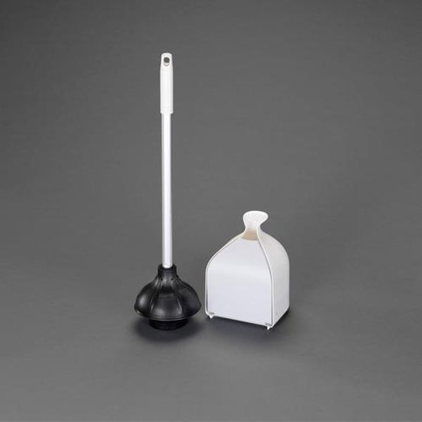 ●カップ径…160mm●全長…620mm●材質…ケース：PP、グリップ：ポリエチレン(PE)、ハンドル(約φ22mm）：アルミ合金、プランジャー：合成ゴム●用途…洋式トイレ用●ケース付●収納に困らない洋式便器用ラバーカップ。EA340WC-...