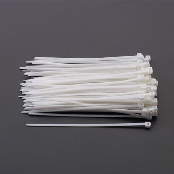 ●全長(mm)…100●幅(mm)…2.5●厚み(mm)…1.1●最大径(mm)…22.0●入数(本)…100●材質…ポリ乳酸（PLA）●常時使用温度範囲…−40℃〜85℃●ループ引張強度…80N (8.16kgf)●色…白●生分解性インシ...