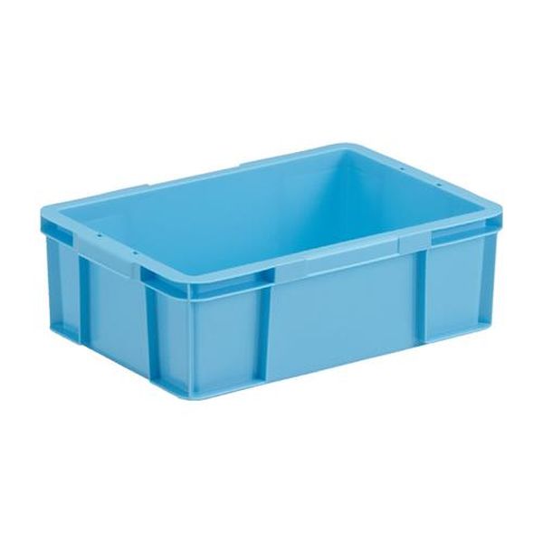 ●容量…12.9L●外寸(mm)…436×296×140（H）●色…ライトブルー●材質…ポリプロピレン●内寸(mm)…386×256×135●有効内寸…375×245×128mm●重量(g)…675●軽量タイプの汎用ボックスです。●4辺に持...