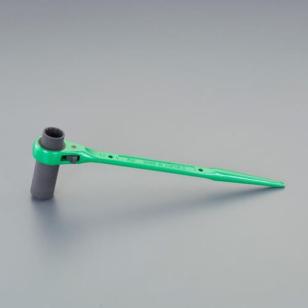 ●サイズ…30×24mm●厚み…107mm●全長…400mm●重量…1170g●材質…特殊合金鋼（グリーン焼付塗装）●C形チャンネル・H形鋼・アングル等の深い凹部での締付け時に最適●ソケット部は通常サイズと首の長いタイプの両口仕様●ボルトが...