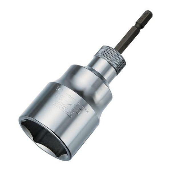 ●対辺(mm)…32●外径(mm)…42.5●全長(mm)…115●六角シャンク…1/4”●重量…260g●材質…SCM45●保証トルク…75N・m●6ポイント●各種ボルト・ナットの着脱に●一般的な電動ドリルドライバーでご使用いただけます。...