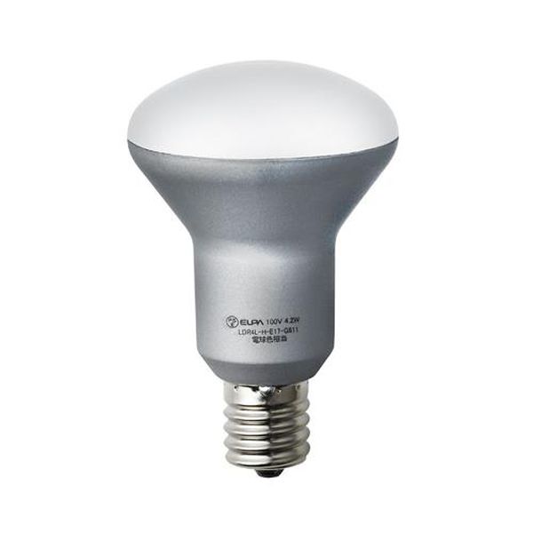 ●消費電力…4.2W●光色…昼光色相当●全光束(lm)…325●口金…E17●電圧…100V 50/60Hz共用●定格寿命…40,000時間●定格入力電流…0.07A●ビーム角…100度●ビーム光束…200lm●中心光度…100cd●サイズ...