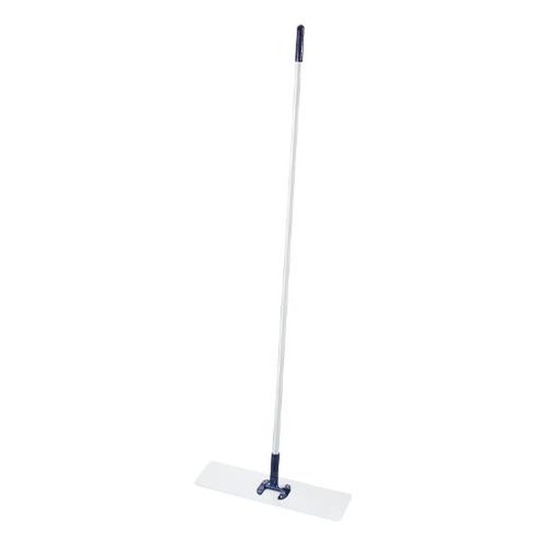 ●ヘッド幅…400mm●材質…ハンドル：アルミパイプ、プレート：アルミニウム●全長…1560mm●アルミパイプ…φ22mm●重量(g)…824●※モップは別売りです。下記の関連商品欄を参照ください。●塩ビ不使用●ワックス塗布や水拭き作業に適...