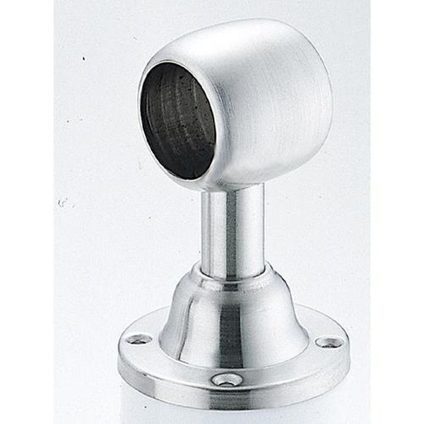 ●適用パイプ外径(mm)…38●プレート(mm)…71●全高(mm)…129.5●材質…SUS304●取付穴径…φ4mm●通し形(エンド用)●ヘアーライン仕上げ●木ネジ付●耐久性に優れた、ステンレス製EA951EW-133楽天 JP店　