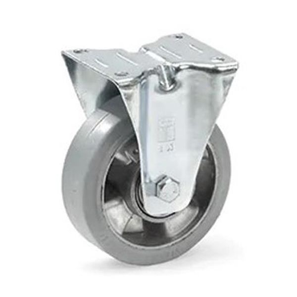 ●仕様…固定●車輪径×幅(mm)…125×40●全高(mm)…165●耐荷重(kg)…200●穴径(F)(mm)…9●A×B(mm)…105×80●E×G(mm)…76×60●材質…金具：スチール(亜鉛メッキ)車輪：ゴム●ボールベアリング●...