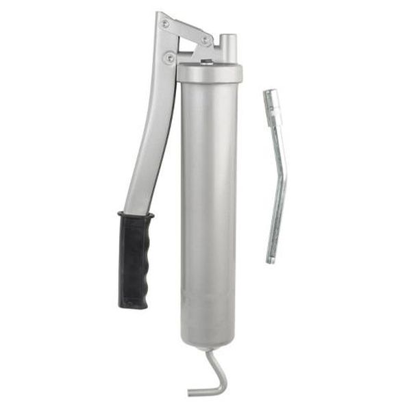 ●容量…500ml●ノズル長(mm)…150●吐出量(cm3/ストローク)…1.2●ノズルねじサイズ…M10×1●筒長…273.5mm●ピストン軸径…8mm●吐出圧力…40MPa●重量…1.25kg●サイズ…395×120×66mm●適用グ...