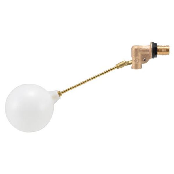 ●呼…13●ねじ径…PJ1/2”●使用圧力…0MPa〜0.75MPa●最高使用温度…60℃●全長…306mm●アーム…長さ：150mm太さ：φ5.2mm取付ねじ：M6●ポリ玉サイズ…φ100mm●材質…本体：青銅アーム：黄銅玉：ポリエチレン...