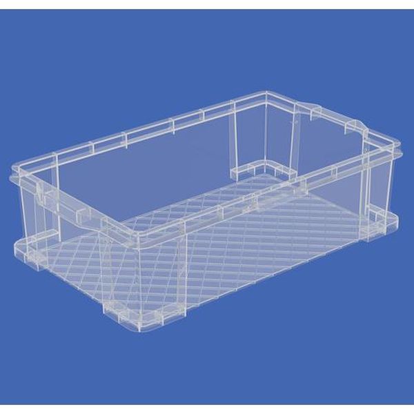 ●商品名…エコンボックス#50H●容量…42.5L●外寸(mm)…702×414×191●内寸(mm)…629×374×185●有効内寸(mm)…618×363×177●材質…ポリプロピレン●色…透明●重量(g)…1454●透明性の高い素材...