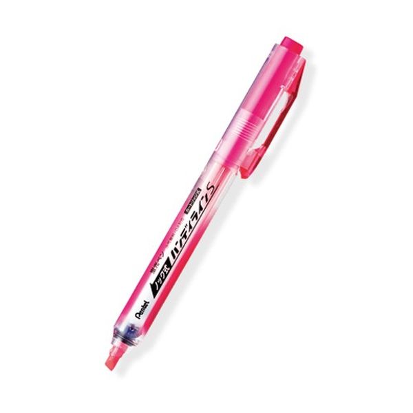 ●インク色…ピンク●入数…5本●線幅…1.0〜3.5mm●全長…143mm●材質…軸、ノック：再生PPクリップ：PCペン先：ポリエステル繊維内部部品：PP、POM、合成ゴム、鉄、ポリエステル繊維●ペン先の出し入れはボールペンのようにノックす...