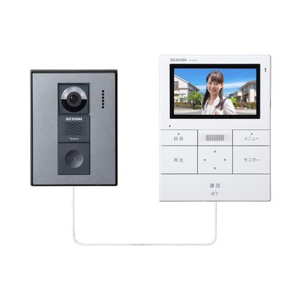 ●電波到達距離…50m●仕様…モニター親機＋玄関カメラ●電源…モニター親機：AC100V（50Hz／60Hz）玄関カメラ：モニター親機より供給●サイズ…モニター親機：129×29×169(H)mm玄関カメラ：（標準取付時）97×36×129...