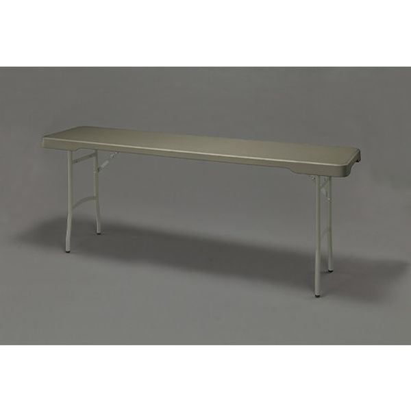 ●使用時サイズ(W×D×H)…1800×450×740mm●収納時サイズ(W×D×H)…1800×450×65mm●材質…天面：HDPE(高密度ポリエチレン)フレーム：粉末塗装スチール●色…OD●重量(kg)…10.15●耐荷重(kg)…5...