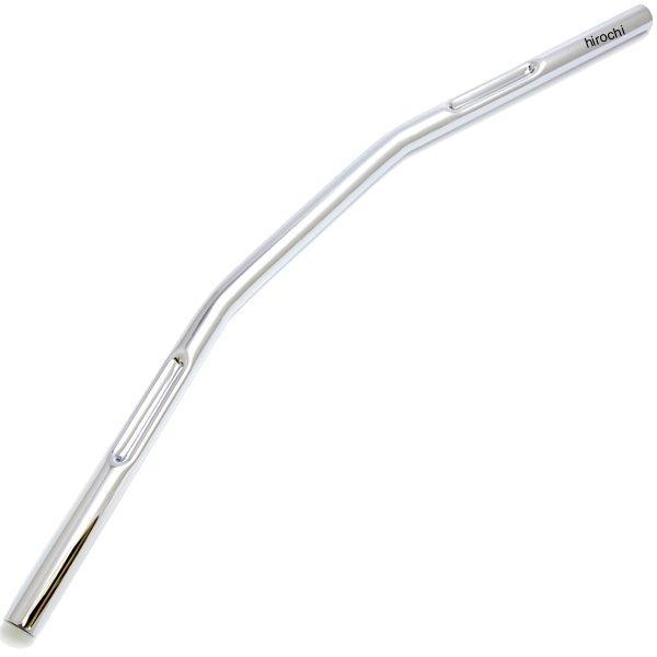 ハンドル ドラッグバー82年以降ハーレーに適合15°W760 X H0 X R110 X L190mmスイッチBOX回転止めクボミがついています。(ディンプル加工済み)クロームHD-04001楽天 JP店　