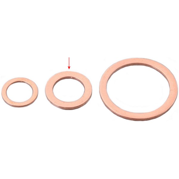 銅ワッシャーです。汎用サイズ:(A)12mm/(B)18mm/(C)1.5mm入数:1材質:銅製シーリングワッシャに最適オイル交換等のメンテナンス時に必要なアイテムです。再使用不可0900-092-01007楽天 JP店　