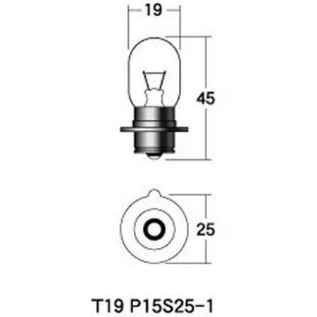 ノーマルバルブ 6V15W ヘッド球(上下切替えのない車) (クリア) 1箱 (10個入り)です。汎用B-2052楽天 JP店