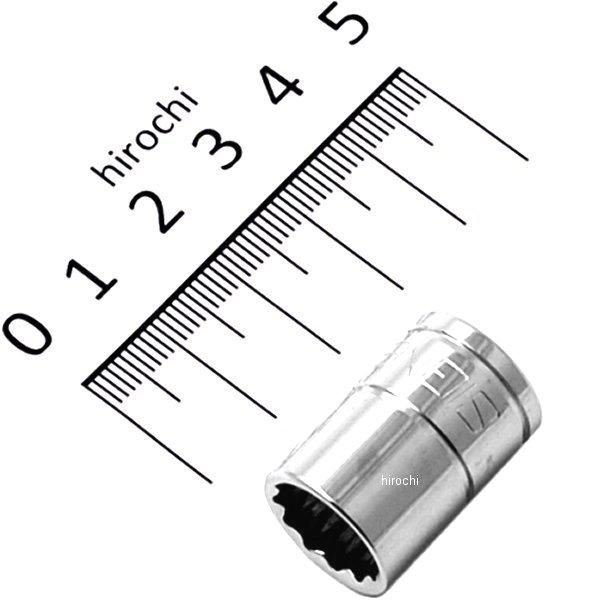 シグネット 3/8DR 12mm ソケット (12角)・サイズ(mm)：12・差込角(インチ DR)：3/8・ソケット外径(D1先端部；mm)：17・ソケット外径(D2差込部；mm)：17・ソケット深さ(e；mm)：8・全長(L；mm)：2...