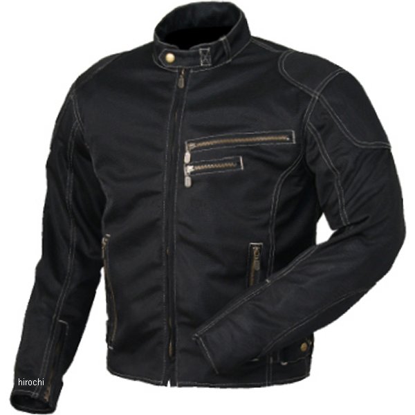 春夏モデル ライディングZIPメッシュジャケットです。カラー:ブラックサイズ:LL素材:スパックスメッシュ、スーパーエアメッシュ、クールマックスメッシュ・ビンテージ感たっぷりなデザインは時と場所、そしてバイクを選びません。・メイン素材のスパ...