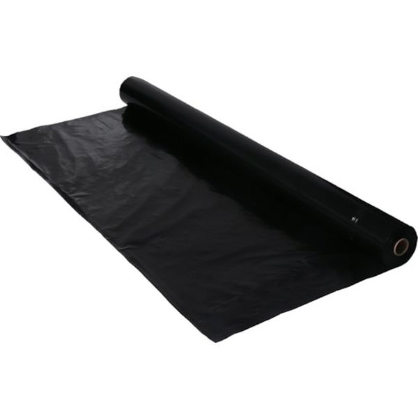 ・遮光性効果の高いシートです。・ブラックカラーを採用したことにより防草効果も有しております。・建築、建設資材用カバーに。・中期的野積み用カバーに。・色：ブラック・幅(m)：1.81・長さ(m)：100・厚さ(mm)：0.18・番手(#)：2...