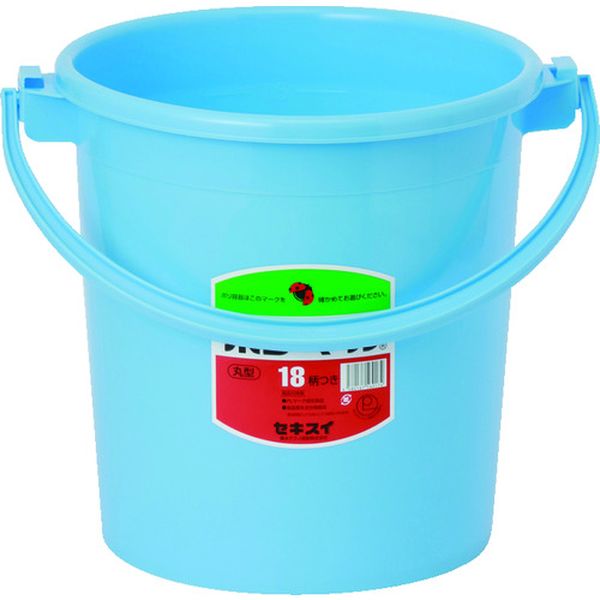 ・PLマーク認定品で内容物が飲食物でも安心してお使いいただけます。・5L単位目盛付です。・色：ブルー・間口(mm)：325・奥行(mm)：325・高さ(mm)：325・容量(L)：18・適合フタ：P18FB・柄を含めた外寸(mm)：400・...