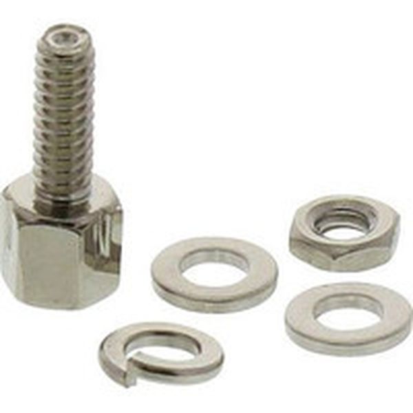 ・コネクタ両端に装着し、相手コネクタ(ケーブル側)に付属したジャンクションシェルの嵌合固定用雄ねじと結合させる固定台です。・1個のコネクタに対し、固定台は2個必要です。・材質:鋼(ニッケルメッキ仕上)・取付方法:フロント用・形状:六角形・B...