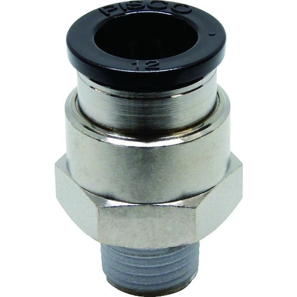 ・機種により取付け後、チューブの取出角度が変えられます。・条件により、水を流すことも可能です。・機種を豊富に取り揃え、あらゆる空気圧配管に対応します。・適合チューブ外径(mm)：12・接続口径：R1/4・六角対辺(mm)：21・流体温度(℃...