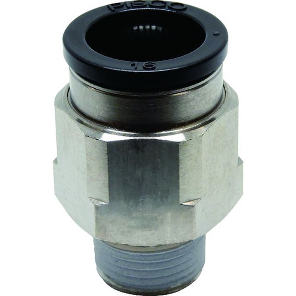 ・機種により取付け後、チューブの取出角度が変えられます。・条件により、水を流すことも可能です。・機種を豊富に取り揃え、あらゆる空気圧配管に対応します。・適合チューブ外径(mm)：16・接続口径：R3/8・六角対辺(mm)：24・流体温度(℃...