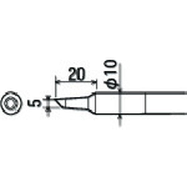 ・品名：替えこて先・コテ先名称：φ5mm・適合機種：PX-401・こて先径(mm)：φ5・生産国 日本・JANコード 4975205563383・質量 30g・コード：305-9715 ・品目：PX40RT5CPX-40RT-5C楽天 JP店　