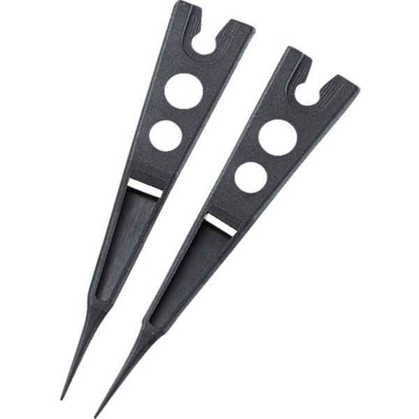 ・P-640〜650シリーズ(P-641S-1〜645S-1)用チップ・ESD対策仕様商品です。・静電気の帯電にデリケートな電子部品、プラスチックの取り扱い。・全長(mm)：48・先端幅(mm)：0.4・先端：先細型・2個1組(ねじ別売)・...